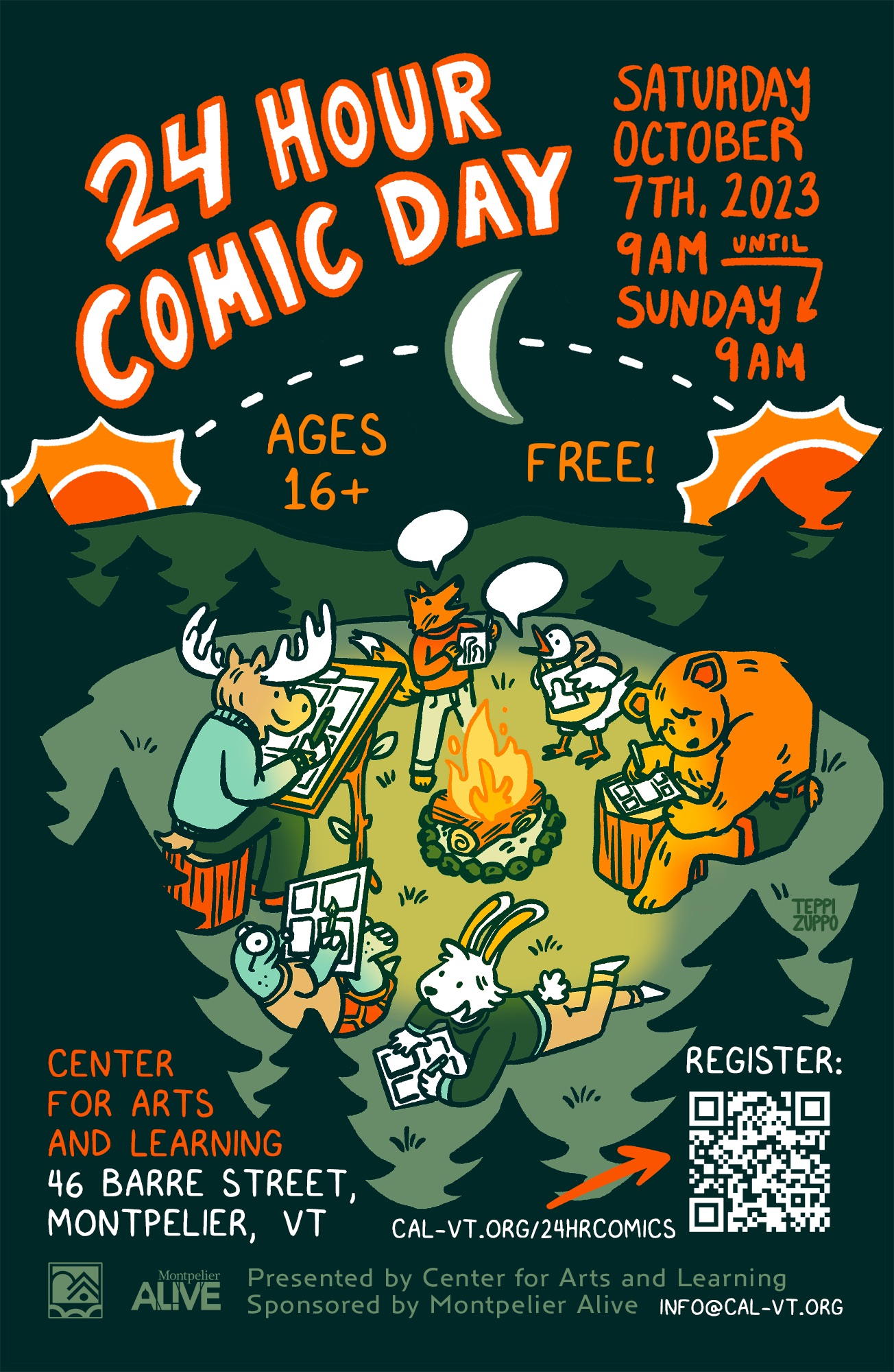 24 Hour Comics 2023 Registration is Open – Center for Arts and Learning